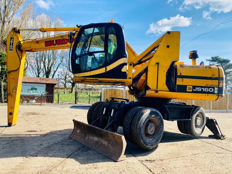JCB JS160LC HIGH RISE CABIN WHEELED WASTE / SCRAP HANDLER