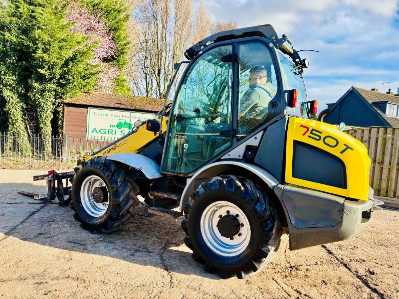 KRAMER 750T 4WD TELEHANDLER *YEAR 2010* C/W PALLET TINE *VIDEO*