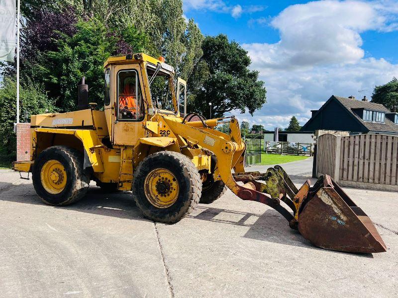 HANOMAG 22C/33C 4WD LOADING SHOVEL C/W BUCKET *VIDEO*