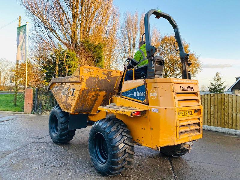 THWAITES 9 TON DUMPER * YEAR 2013 * C/W PERKINS ENGINE