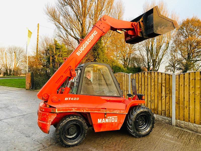 MANITOU BT420 4WD BUGGI SCOPIC TELEHANDLER C/W FULLY GLAZED CABIN
