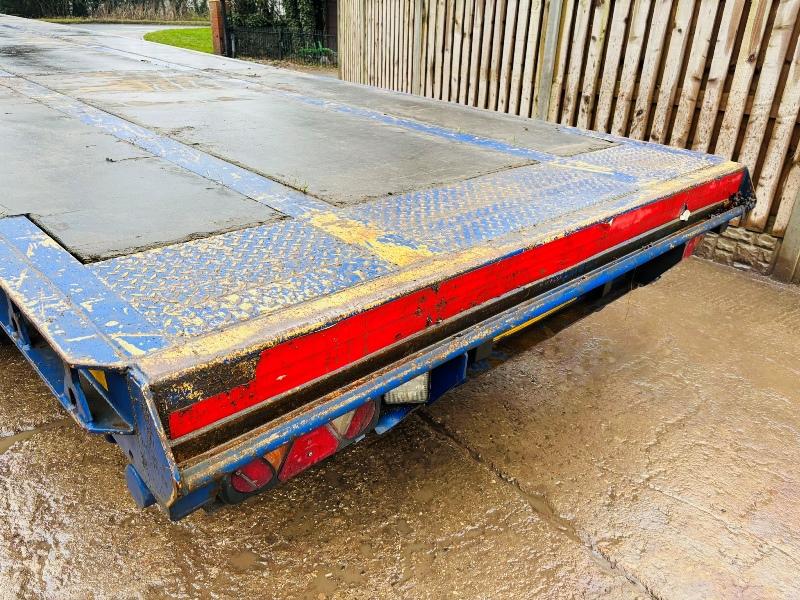 SDC 45 FOOT TRI-AXLE CONSTRUCTION SPEC FLAT BED TRAILER *IN TEST* VIDEO