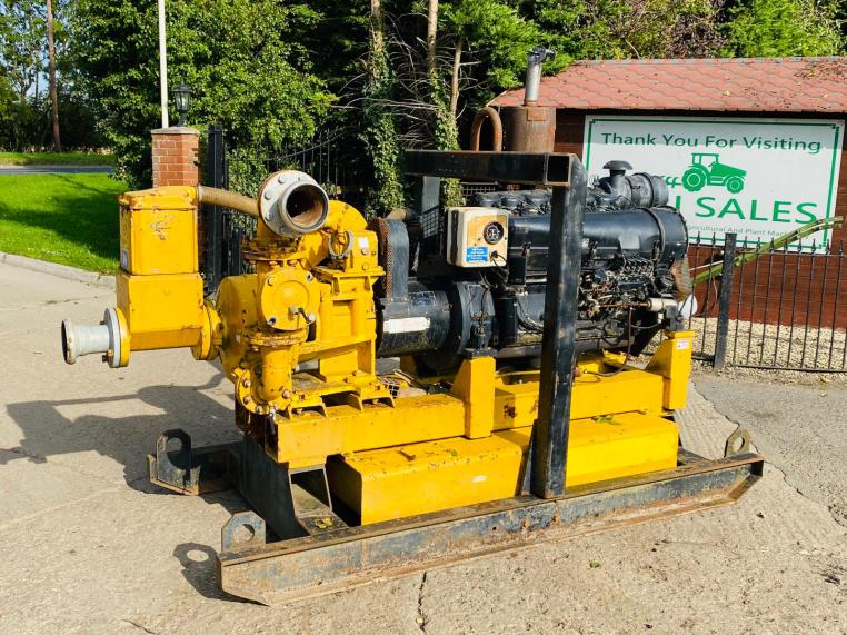 SVEDALA WATER PUMP C/W 6 CYLINDER DEUTZ ENGINE