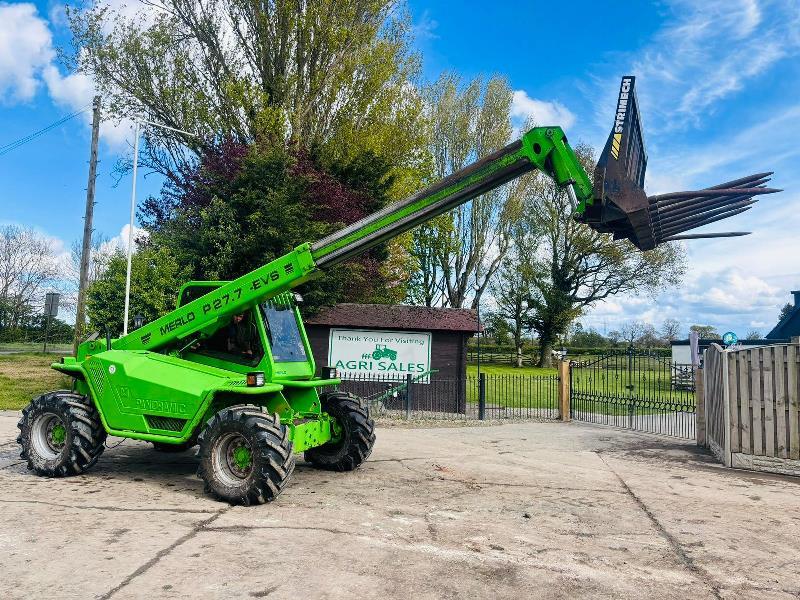 MERLO P27.7 4WD TELEHANDLER *AG SPEC, TRANSMISSION OIL LEAK* VIDEO
