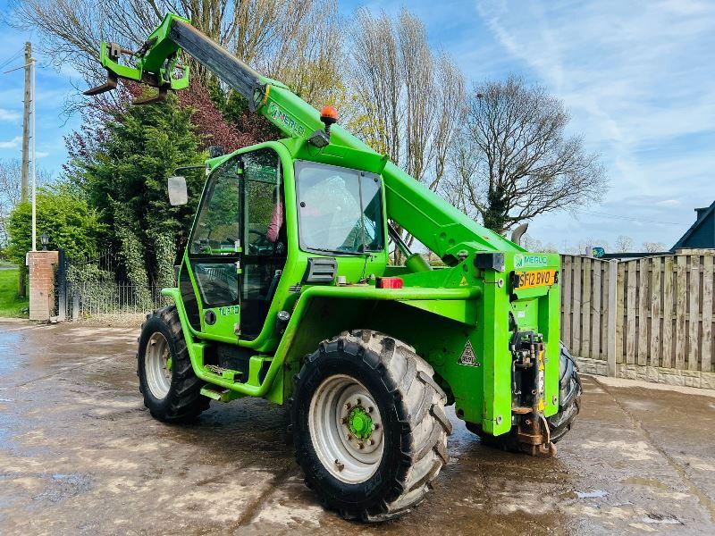 MERLO P40.7 4WD TELEHANDLER*YEAR 2012, AG SPEC* C/W PICK UP HITCH