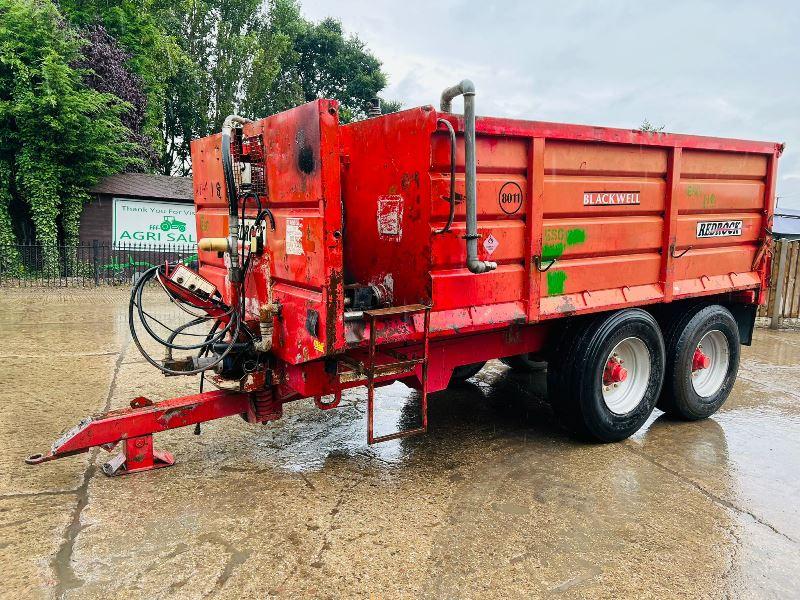8000L BUNDED DIESEL BOWSER C/W RED ROCK TWIN AXLE TRAILER *VIDEO*