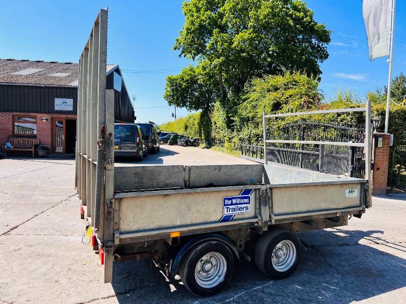IFOR WILLIAMS LM106G DOUBLE AXLE DROP SIDE TRAILER C/W LADDER RACK *VIDEO*