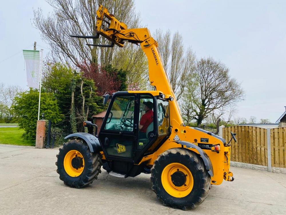JCB 526-56 TURBO TELEHANDLER YEAR 2009 * MANUAL GEAR BOX * C/W PICK UP ...