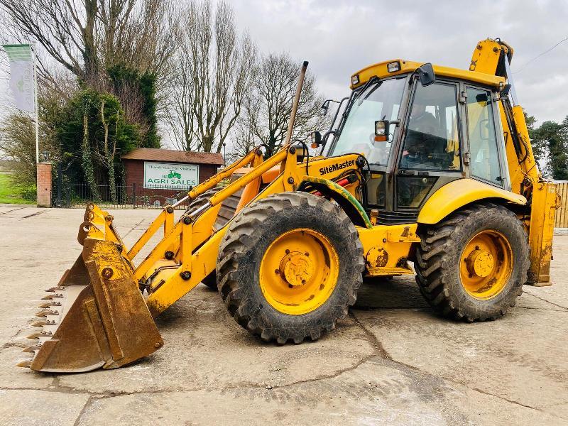 JCB 4CX 4WS TURBO SITEMASTER BACK HOE DIGGER C/W EXTENDING DIG