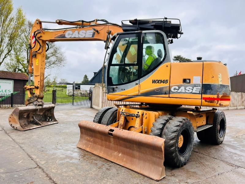 CASE WX145 4WD WHEELED EXCAVATOR C/W BLADE & REVERSE CAMERA *VIDEO*