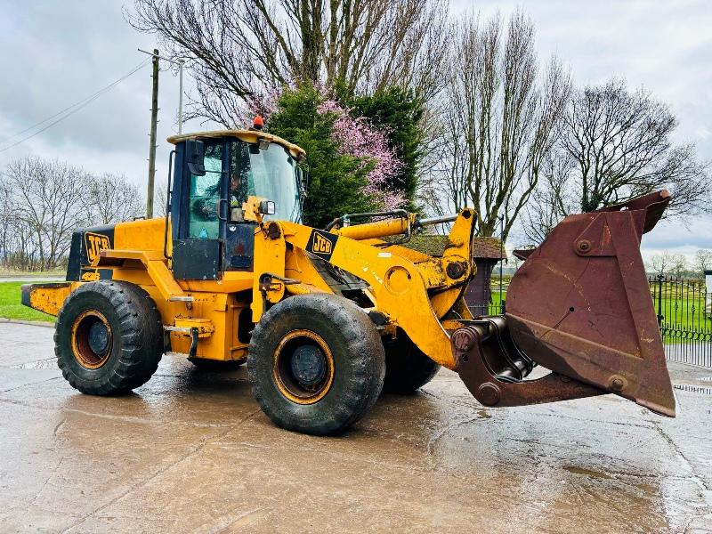 JCB 436 4WD LOADING SHOVEL C/W TOE TIP BUCKET *VIDEO*