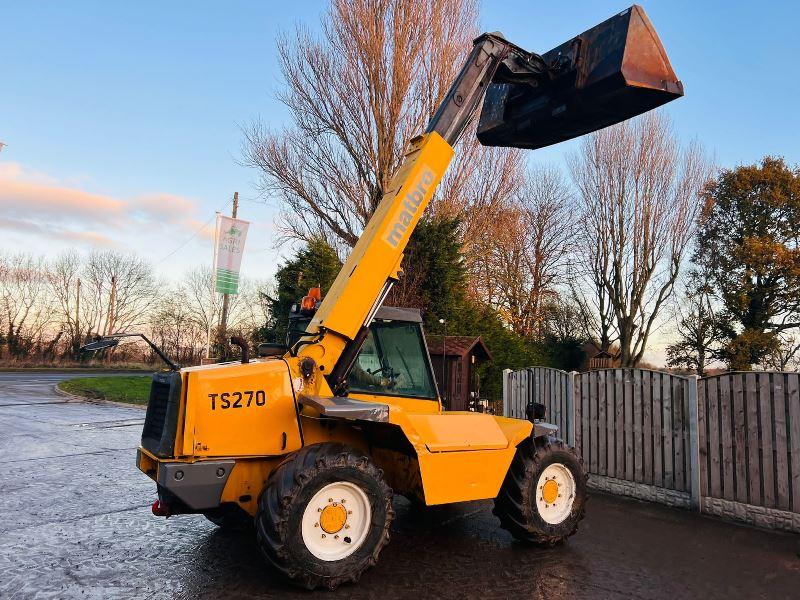MATBRO TS270 4WD TELEHANDLER * AG-SPEC * C/W PICK UP HITCH