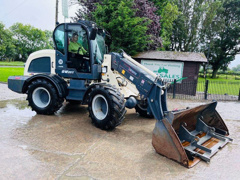 BLACK & WHITE BW20T TURBO 4WD TELEHANDLER *YEAR 2020, ONLY 116 HOURS*VIDEO*