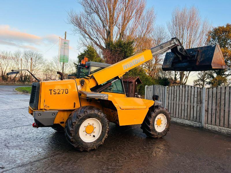 MATBRO TS270 4WD TELEHANDLER * AG-SPEC * C/W PICK UP HITCH