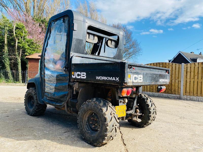JCB WORKMAX 4WD UTILITY VEHICLE * YEAR 2012 * C/W MANUAL TIP BODY