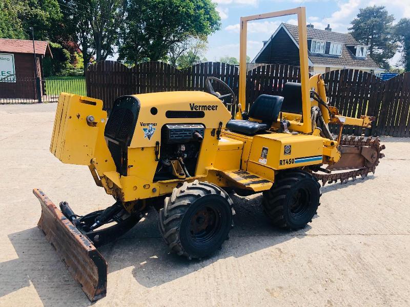 VERMEER RT450 4WD TRENCHER ONLY 346 HOURS C/W 3 WAY BLADE