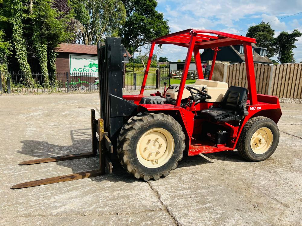 MANITOU MC20 ROUGH TERRIAN FORKLIFT C/W LOW MASK