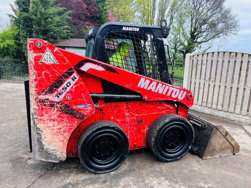 MANITOU 1650R 4WD SKIDSTEER * YEAR 2020 ,1264 HOURS * C/W BUCKET *VIDEO*
