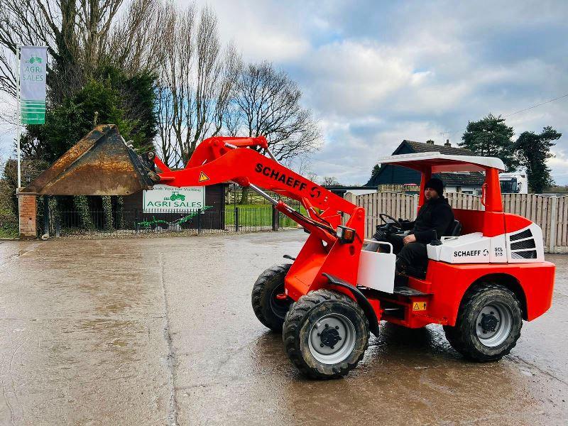 SCHAEFF SCL515 4WD LOADING SHOVEL C/W CANOPY AND ROLE FRAME *VIDEO*