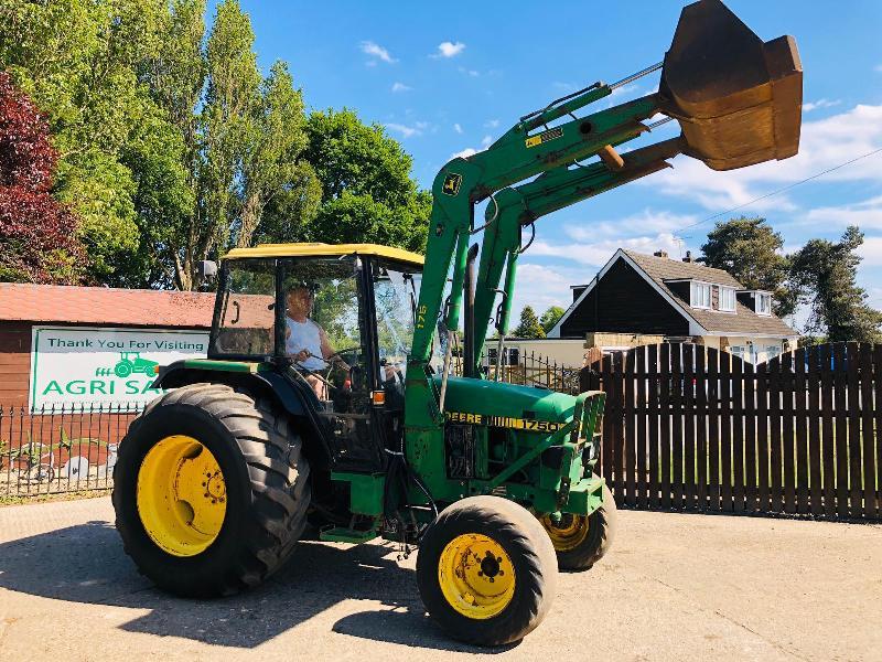 JOHN DEERE 1750 TRACKTOR C/W JOHN DEERE 175 FRONT LOADER
