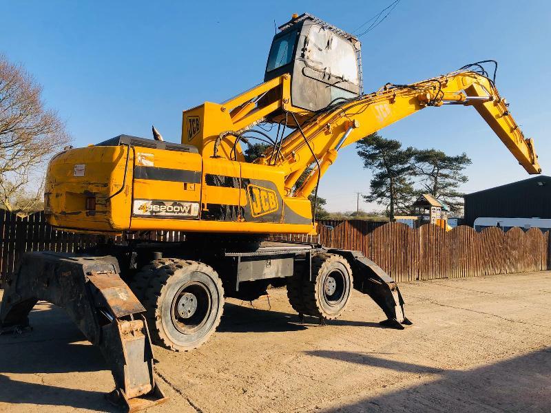 JCB JS200W MATERIAL HANDLER C/W HIGH RISING CAB * YEAR 2005