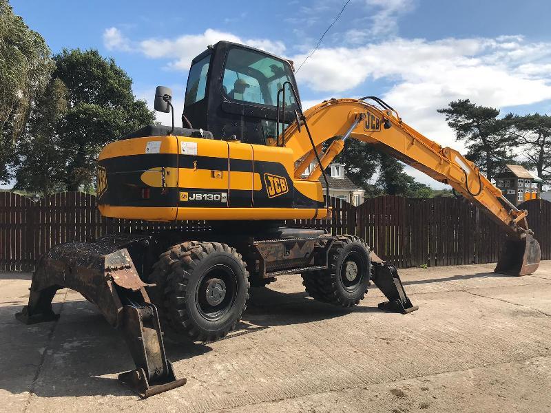 JCB JS130W HIGH RISED CAB WHEELED EXCAVATOR ( PLEASE SEE VIDEO )