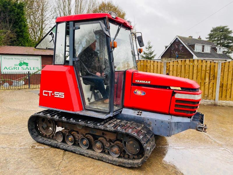 YANMAR CT-55 TRACKED TRACTOR * ONLY 1957 HOURS * C/W REAR LINKAGE & PTO ...