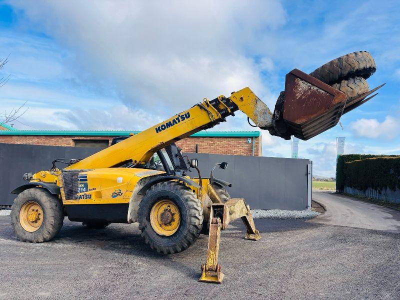 KOMATSU WH714 TURBO 14M REACH TELEHANDLER*VIDEO*