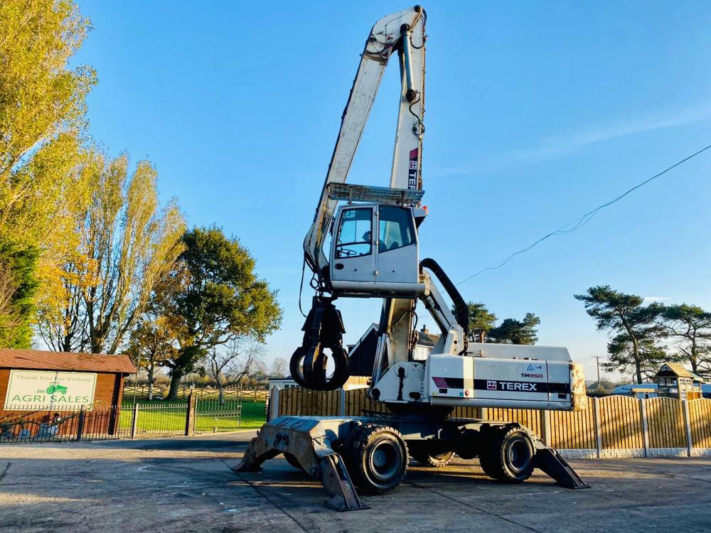 TEREX TM350 SCRAP HANDLER *YEAR 2008, 12977 HOURS* C/W ROTATING GRAB ...