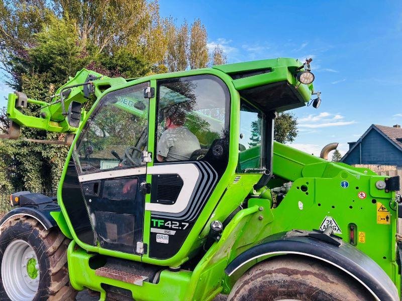 MERLO TF42.7 - 156 TELEHANDLER *YEAR 2017, AG-SPEC* C/W PALLET TINES ...