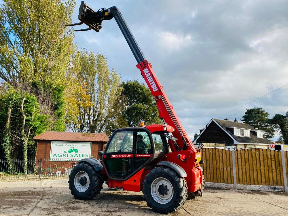 MANITOU MLT741-120LSU TURBO TELEHANDLER 7 METER * AG SPEC * C/W PICK UP ...
