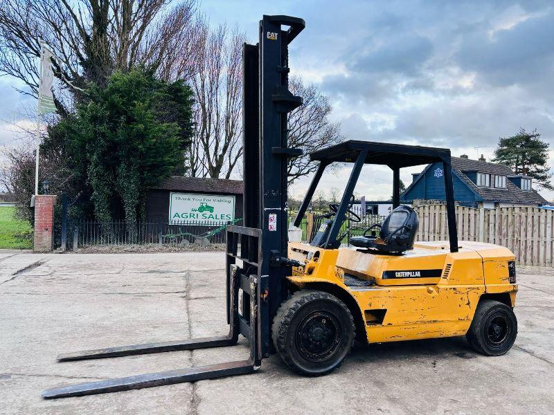 CATERPILLAR DP50 DIESEL FORKLIFT C/W PALLET TINES *VIDEO*