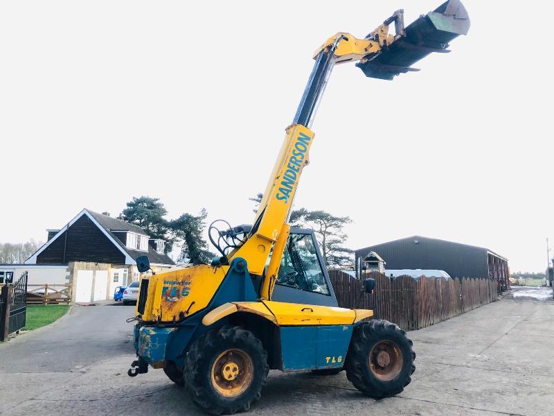 SANDERSON TL6 TELEHANDLER C/W BUCKET AND PALLET TINES