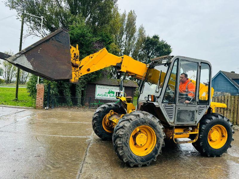 JCB 525-58 4WD TELEHANDLER *AG-SPEC* C/W BUCKET, PALLET TINES & TINE ...