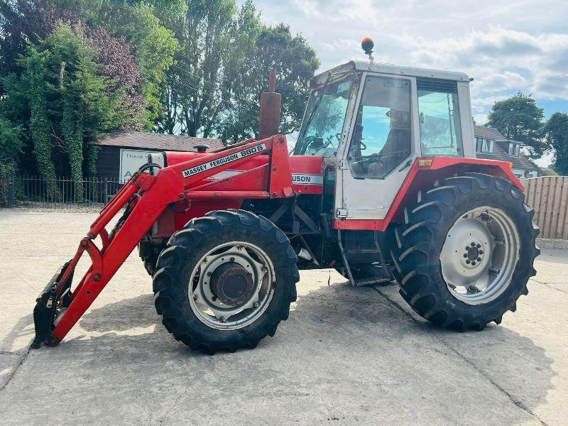 MASSEY FERGUSON 698 4WD TRACTOR C/W MASSEY FERGUSON 880 S FRONT LOADER