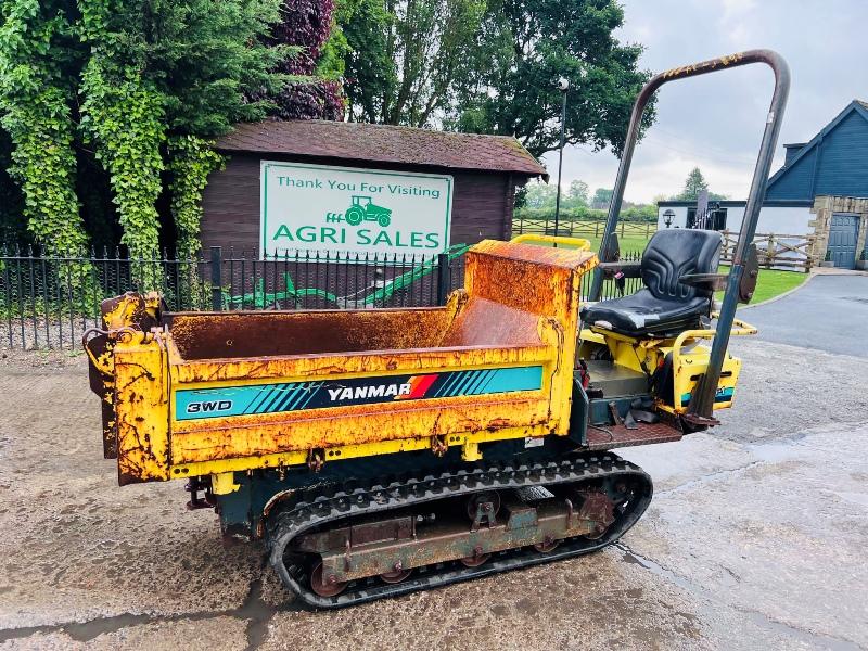 YANMAR C10R TRACKED DUMPER *849 HOURS* C/W 3 WAY TIP & ROLE BAR *VIDEO*