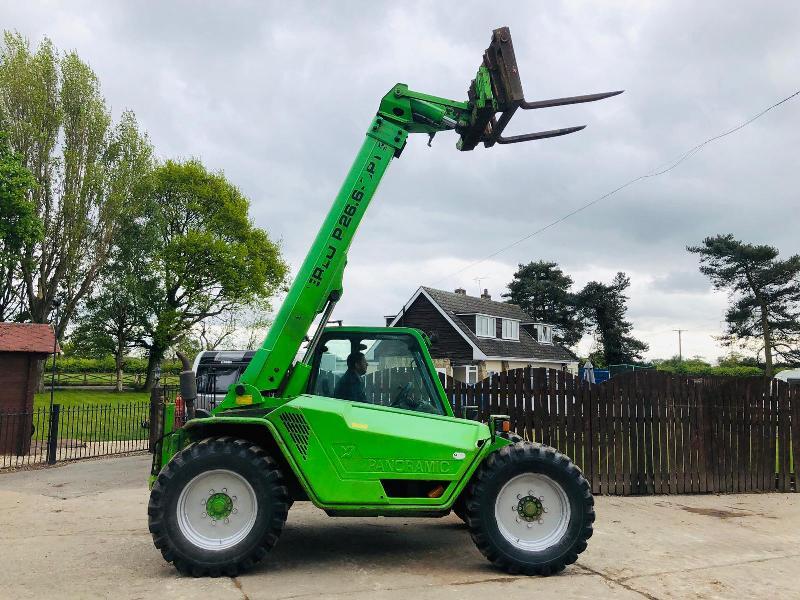 MERLO P26.6-SPT TELEHANDLER * YEAR 2002 * C/W PICK UP HITCH * PLEASE ...
