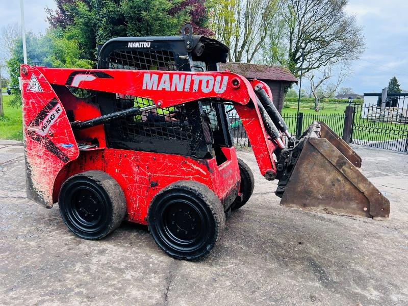 MANITOU 1650R 4WD SKIDSTEER * YEAR 2020 ,1264 HOURS * C/W BUCKET *VIDEO*