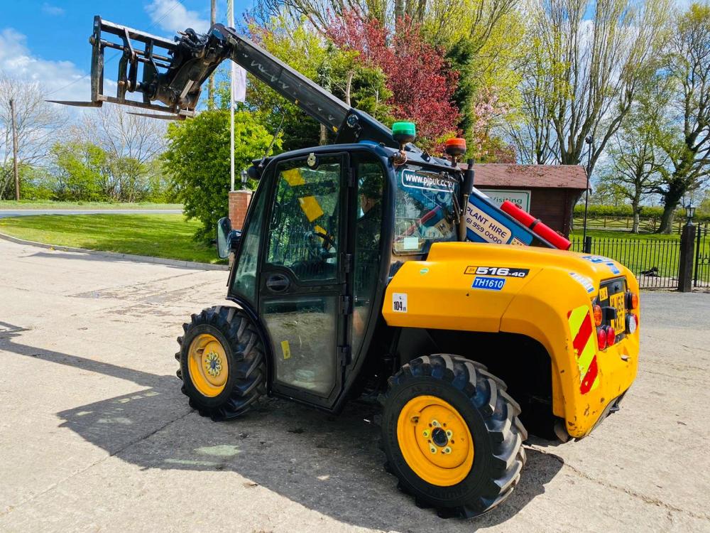 JCB 516-40 TELEHANDLER * YEAR 2016 ONLY 1914 HOURS * C/W PALLET TINES