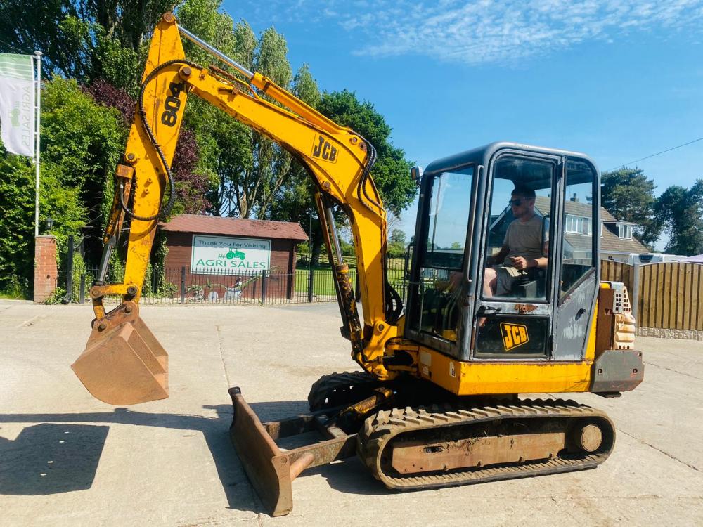 JCB 804 TRACKED EXCAVATOR *ONLY 4290 HOURS * C/W BRAND NEW TRACKS