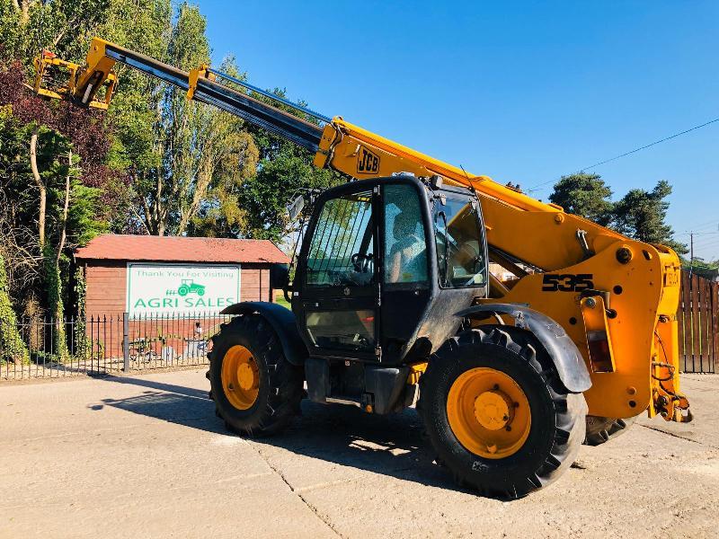 JCB 535-95 TELEHANDLER * AG-SPEC * C/W PICK UP HITCH & JOYSTICK CONTROL