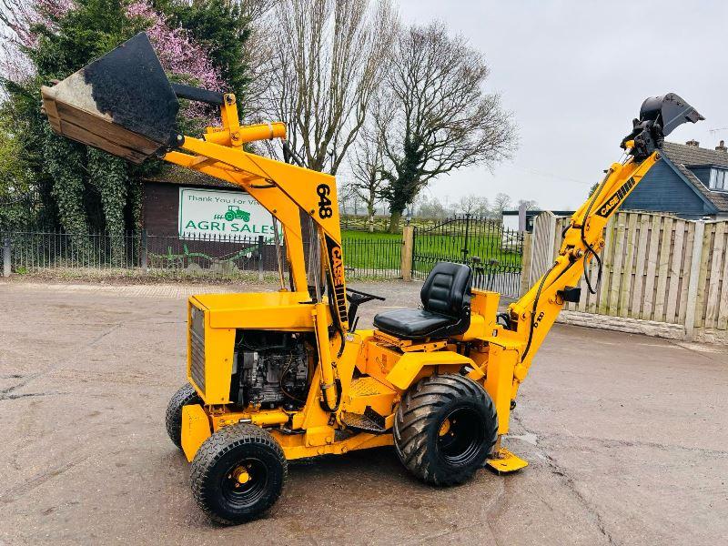 CASE 648 COMPACT BACKHOE DIGGER C/W 2 X BUCKETS *VIDEO*