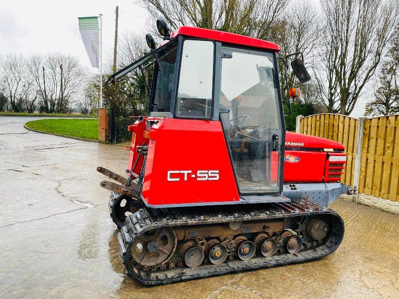 YANMAR CT-55 TRACKED TRACTOR * ONLY 1957 HOURS * C/W REAR LINKAGE & PTO ...