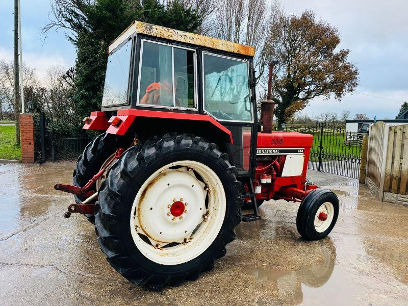 INTERNATIONAL 784 TRACTOR C/W REAR LINKAGE & PICK UP HITCH *VIDEO*