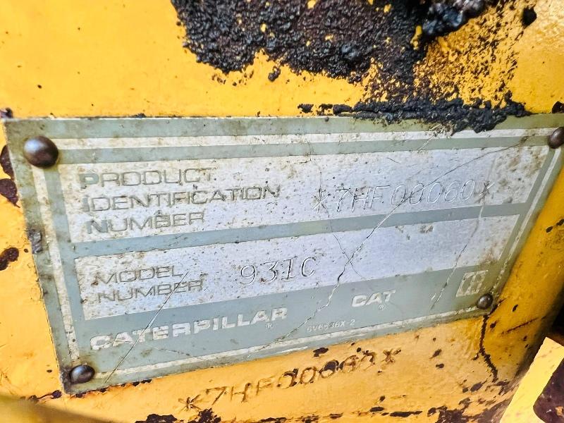 CATERPILLAR 931C DROTT C/W THREE IN ONE BUCKET *VIDEO*