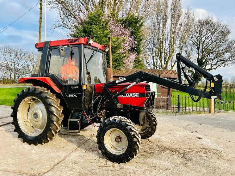 CASE 885XL TRACTOR C/W QUICKE FRONT LOADER & EURO HEAD STOCK *VIDEO*