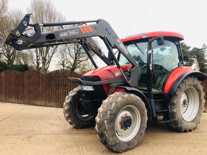 CASE MXU100 4WD TRACTOR C/W MX95U LOADER * 7628 HOURS
