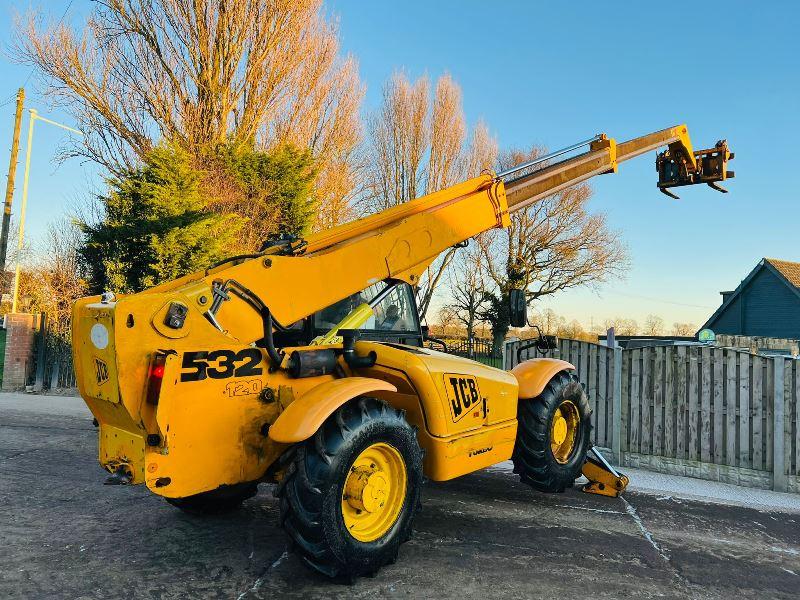 JCB 532-120 4WD TELEHANDLER *12 METER REACH* C/W PALLET TINES ...