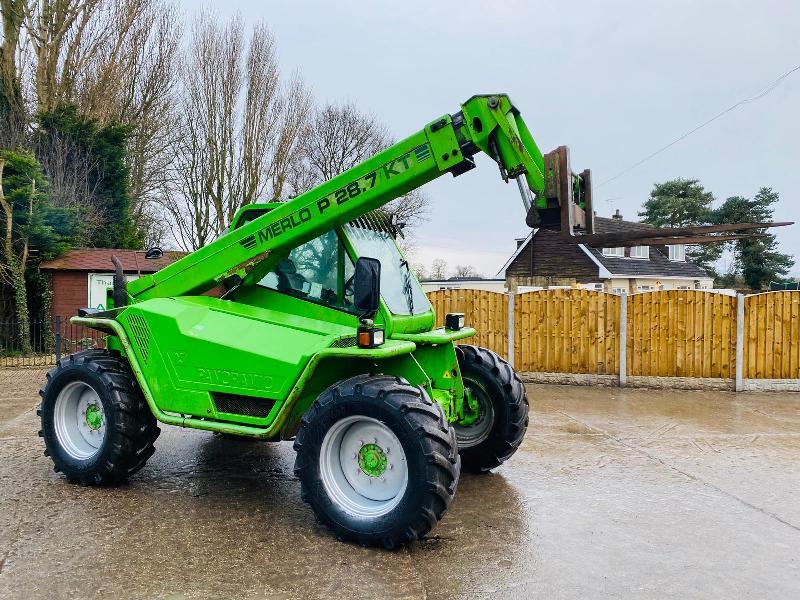 MERLO P28.7KT TURBO FARMER TELEHANDLER *ONLY 4964 HOURS , EX-NHS* C/W ...