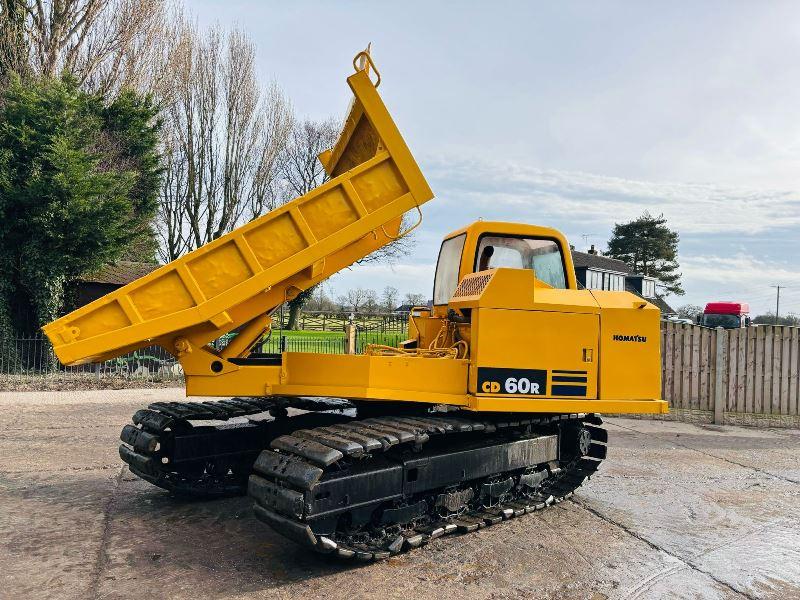 KOMATSU CD60R TRACKED DUMPER *360 DEGREE SLEW* C/W BLOCK PAD TRACKS *VIDEO*